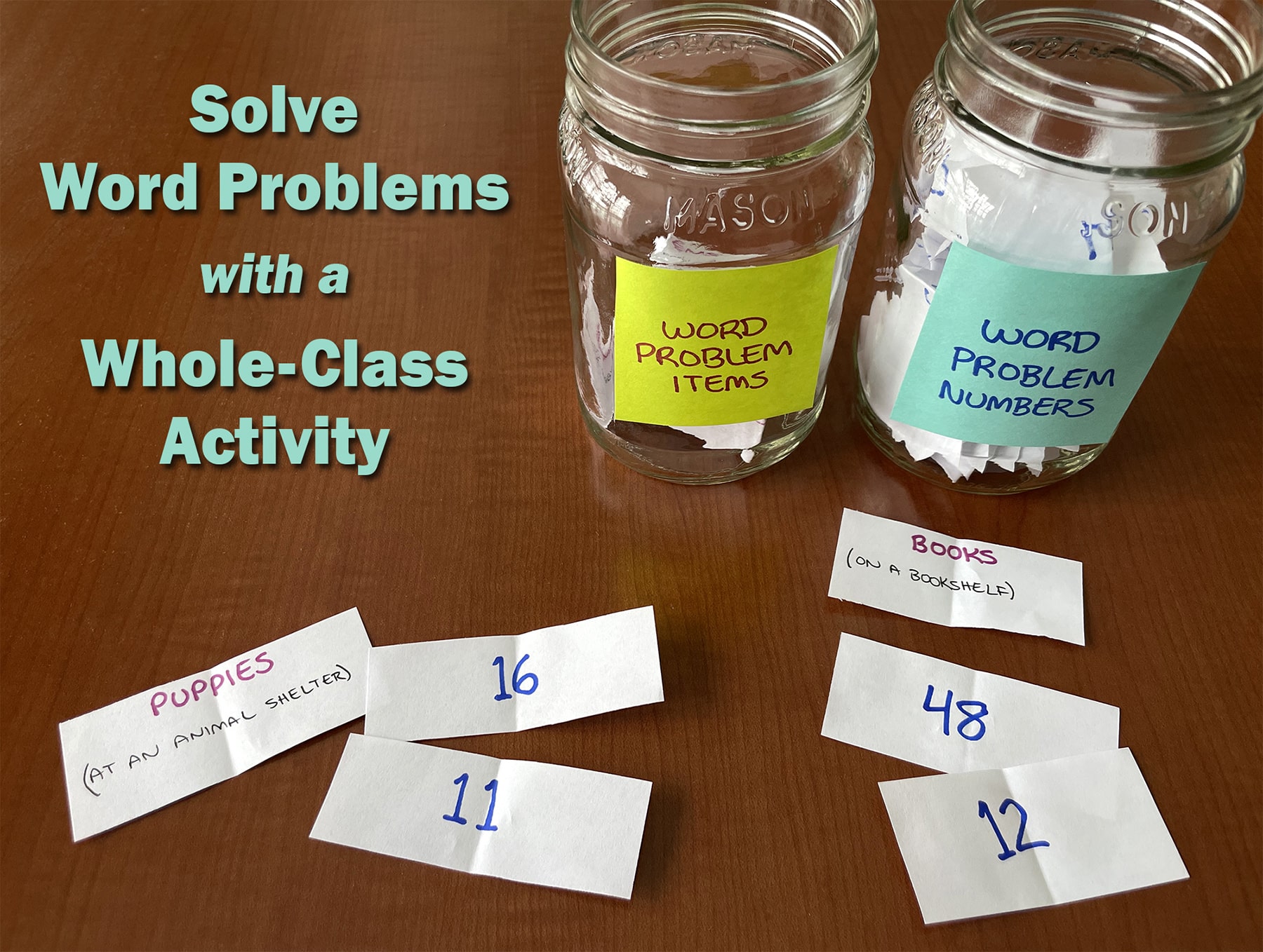 Practice Word Problems With A Class Activity