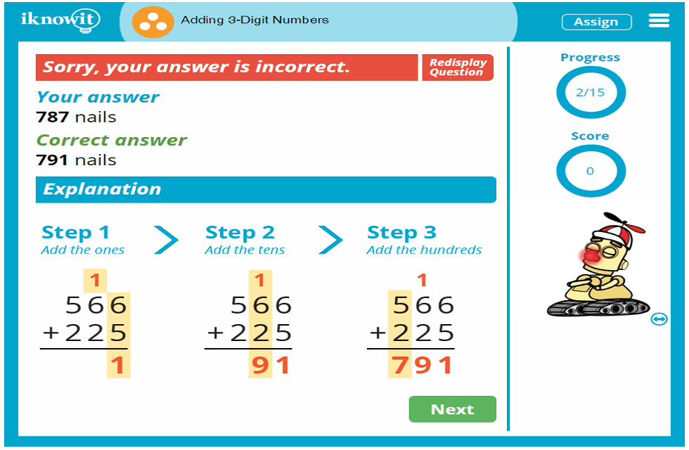 Math Lesson Adding 3 Digit Numbers